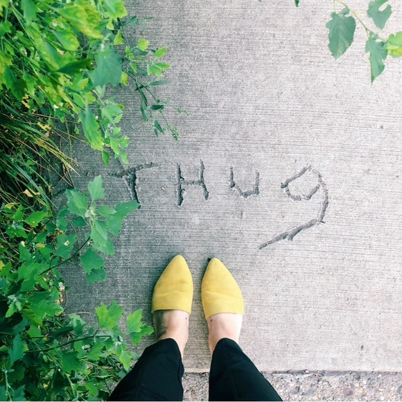 Abound | Shoes | Yellow Abound Pointed Toe Mule Flats W 75 | Poshmark